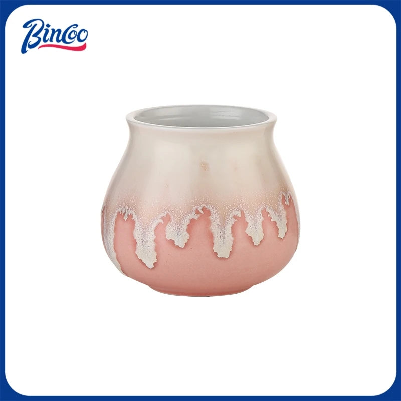 Bincoo Artistic Flow Glaze Ceramic Coffee Cup for Espresso Tasting H ...