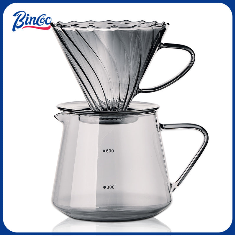Bincoo Fliter Cup Coffee Funnel Glass Fliter Cup V60 Coffee Utensils ...